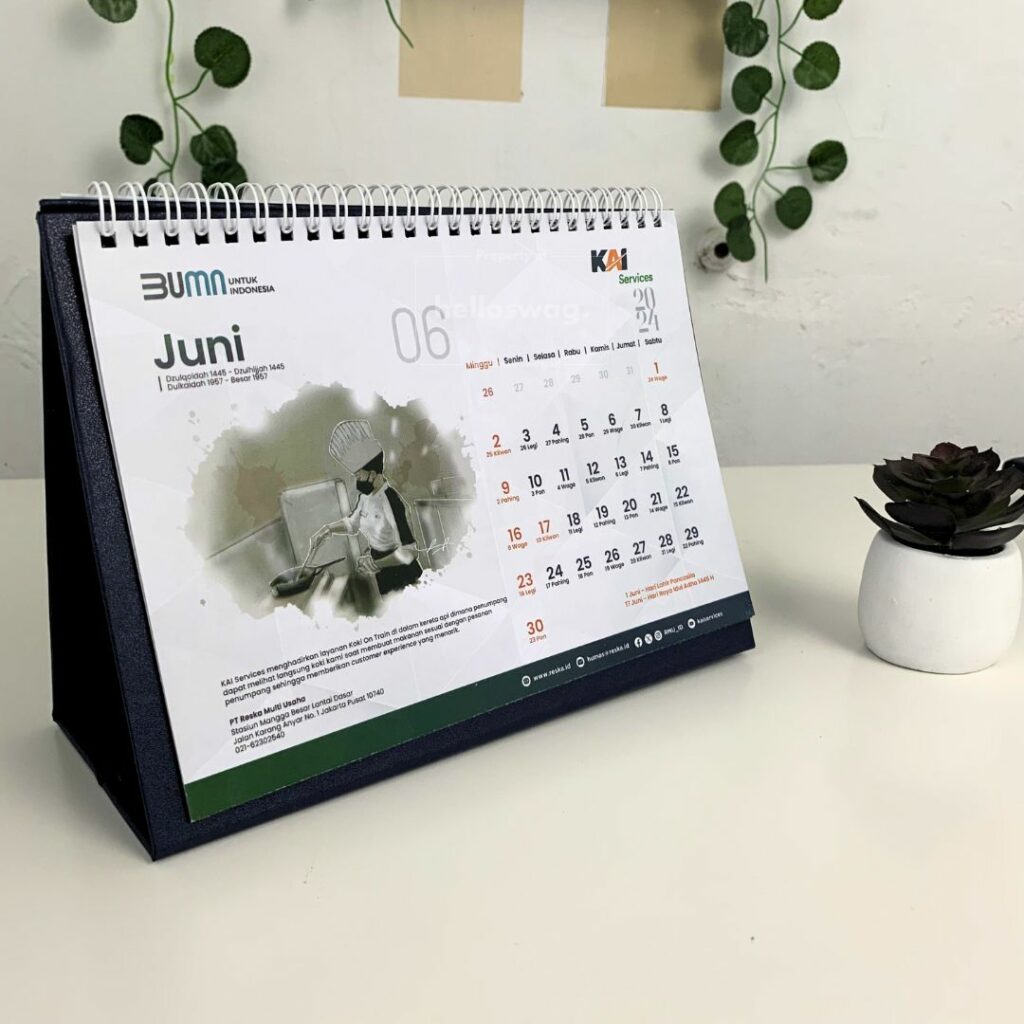 Kalender Meja Landscape - Souvenir Event Swag Specialist